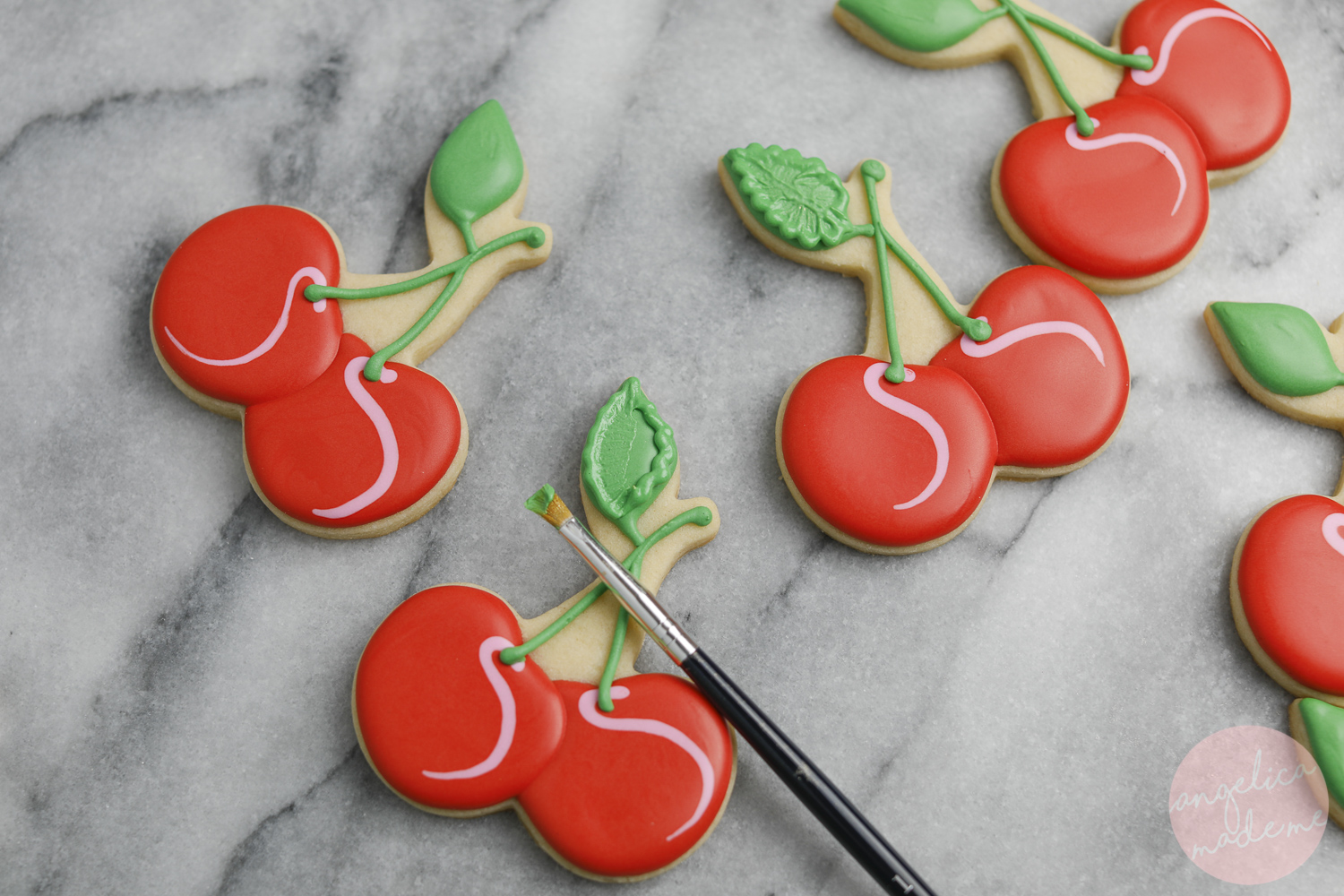 Cute Cherry Cookies - AngelicaMadeMe