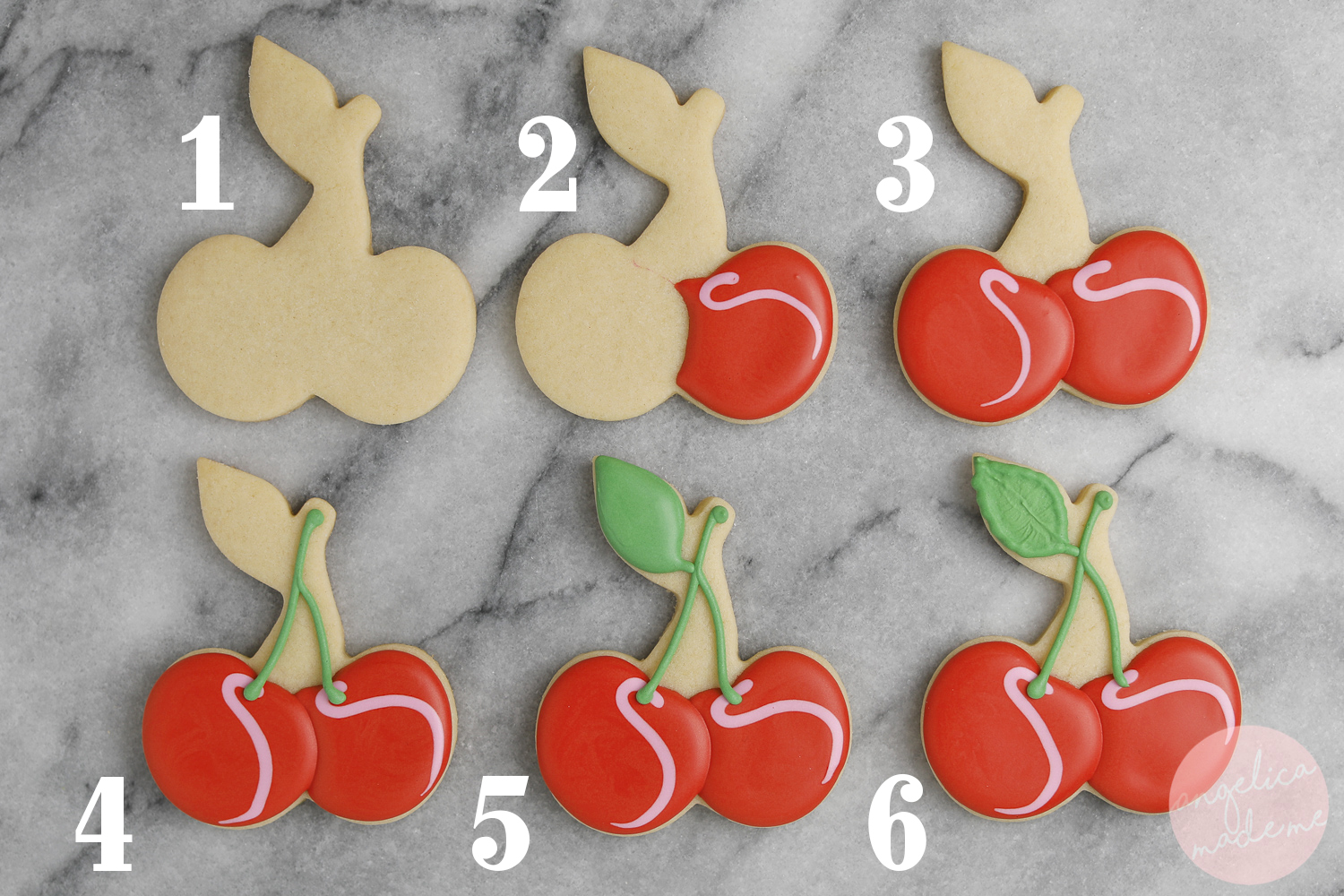Cute Cherry Cookies - AngelicaMadeMe