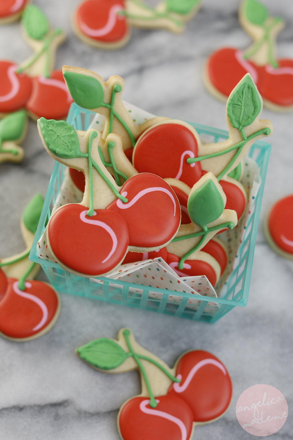 Cute Cherry Cookies - AngelicaMadeMe
