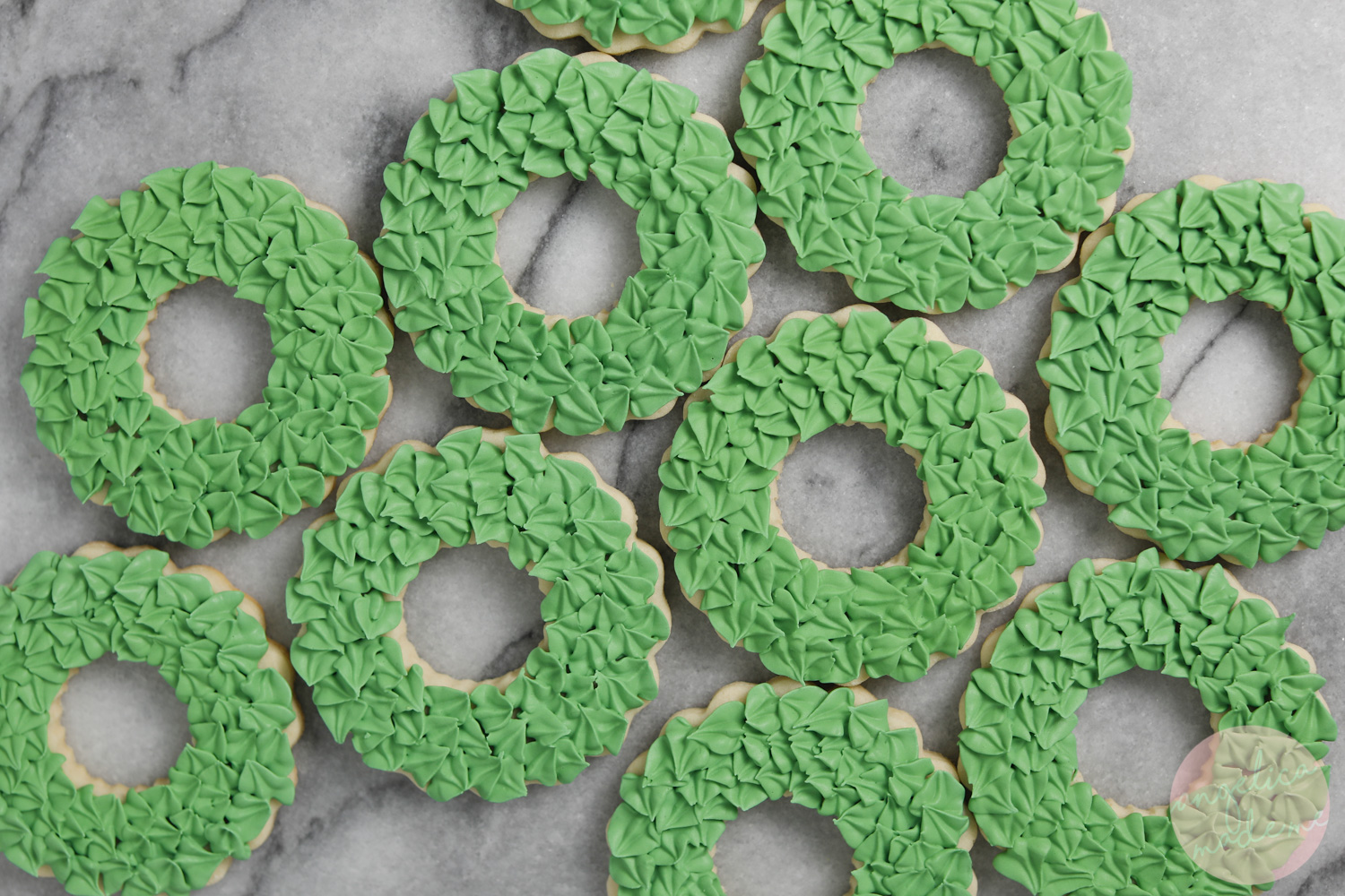 Christmas Wreath Cookies - AngelicaMadeMe