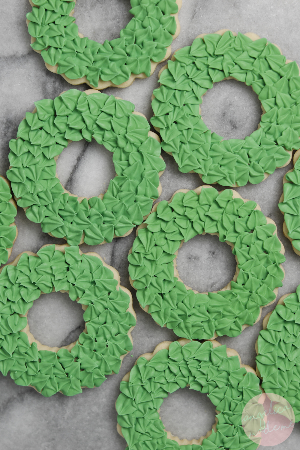 Christmas Wreath Cookies - AngelicaMadeMe