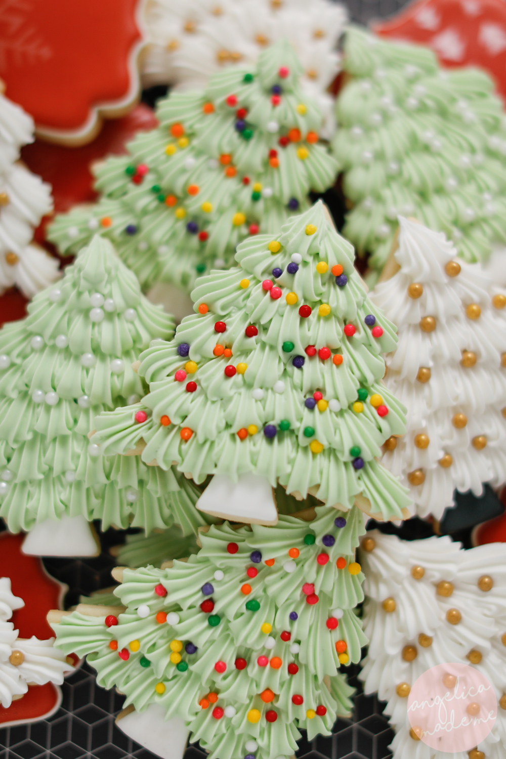 Easy Christmas Tree Cookies - AngelicaMadeMe